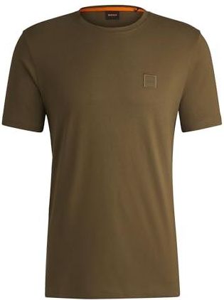 BOSS Hommes Tales T-Shirt en Jersey de Coton avec Patch logot&eacute;