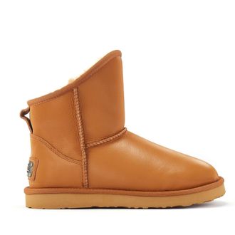 Australia Luxe Gemütliche, extra kurze Satin-Kamelstiefel