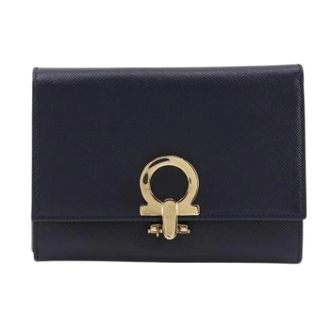 Ferragamo Pre-owned Leder Trifold Portemonnaie - - Pre-owned - Herren - Schwarzk - ONE SIZE