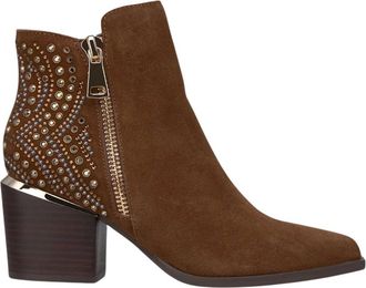 Alma En Pena Alma EN Pena, Femme, Chaussures, Brun, Taille: 36 EU Bottine à talon avec clous en strass