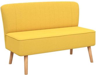 vidaXL Sofa Stoff 117x55,5x77 Gelb Vidaxl