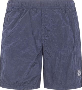 Stone Island Homme, Maillots de bain, Bleu, Taille: 2XL Nylon Metal Swim Shorts