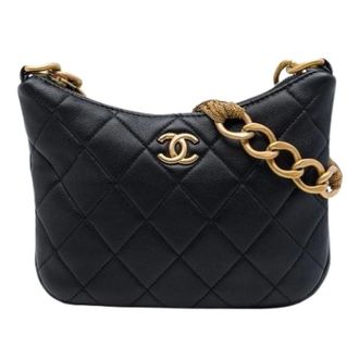 Chanel Sac Hobo Pre-owned - Femme - Pre-owned - Noir - Taille: ONE Size