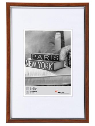 Walther Design Classic Style KST.-Rahment, 20x30 cm, nussbaum