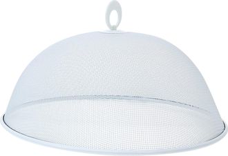 TOPBATHY Abdecknetz für Lebensmittel aus Metallgitter, Eisengitter, Lebensmittelzelt, runder Regenschirm, Lebensmittel-Servierdeckel, Moskito- und Gemüseabdeck