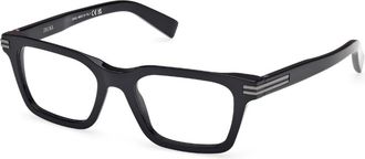 Ermenegildo Zegna Schwarz Graue Brillengestelle - - Accessories - unisex - Schwarzk - 52 MM