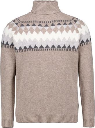 Ragman Herren Rollkragenpullover beige unifarben