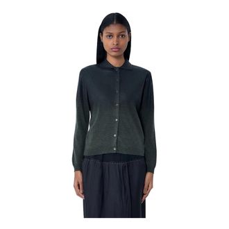 Maison Margiela Femme, Blouses et Chemises, Vert, Taille: 40 FR Button-Up Knit Cardigan