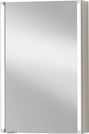 Fackelmann Spiegelschrank LED-LINE / Badschrank mit Soft-Close / Maße (B x H x T): ca. 42,5 x 67 x 16,5 cm / Schrank mit Spiegel und LED-Beleuchtung / 1 Tür / Tü