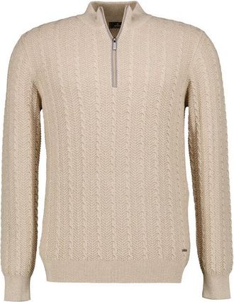 Ragman Herren Pullover beige unifarben