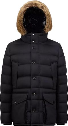 Moncler Kurze Daunenjacke mit abnehmbarer Kapuze - - Jackets - Herren - Schwarzk - L
