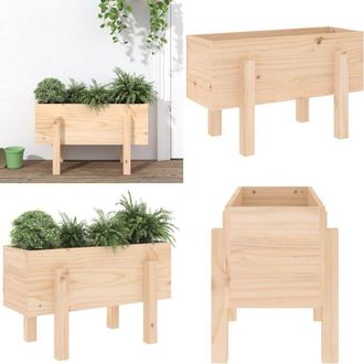 vidaXL Jardini&egrave;re 62x30x38 cm bois massif de pin - Jardini&egrave;re ext&eacute;rieure - Jardini&egrave;re de jardin