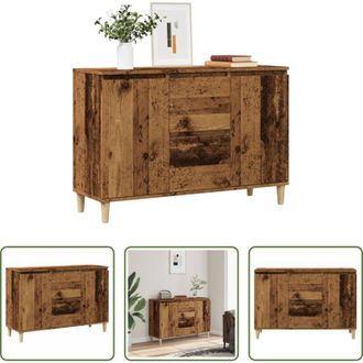 vidaXL vidaXL Stauraum Kommode - Sideboard Altholz-Optik 102x35x70 cm Holzwerkstoff