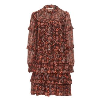 Ulla Johnson Robe Esma Folk Ikat Soie Ulla Johnson