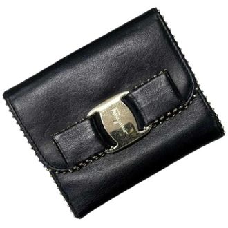 Ferragamo Portefeuille Bi-fold Pre-owned - Femme - Pre-owned - Noir - Taille: ONE Size