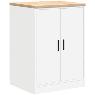 vidaXL Armoire de rangement de garage blanc 60x51x85 cm bois de pin vidaXL