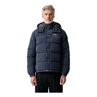 Aeronautica Veste matelass&eacute;e &agrave; capuche - Homme - Vestes - Bleu - Taille: 2XL