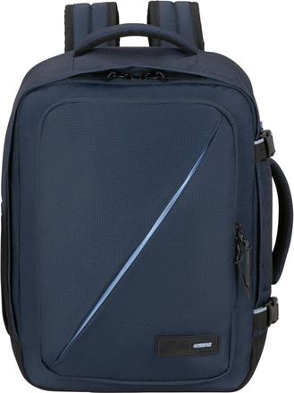 American Tourister Take2Cabin - Ryanair/Wizz Air/Vueling Kabinentasche 40 x 30 x 20 cm, 26.5 L, 0.60 kg, Handgep&auml;ck, Flugzeug Rucksack MS, Blau (Dark Navy)