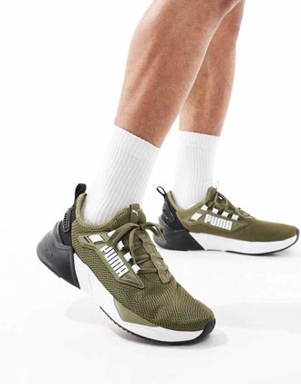 Puma Retaliate 3 - Baskets - Kaki-Vert