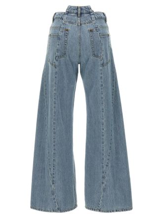 Maison Margiela Asymmetrical Waist Jeans - Light Blue