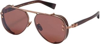 Balmain Homme, Accessoires, Rose, Taille: ONE Size Bps-125E Lunettes de soleil