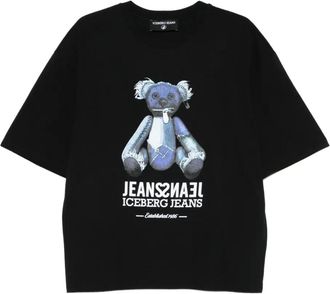 Iceberg t-shirt à imprimé Teddy - Noir