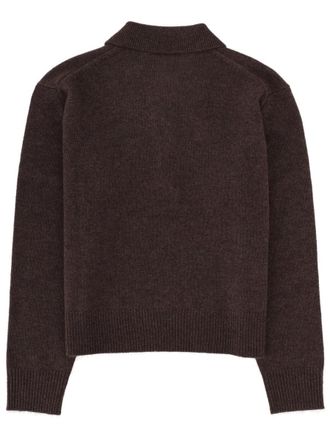 Sporty & Rich Cashmere-Blend Polo Shirt - Brown