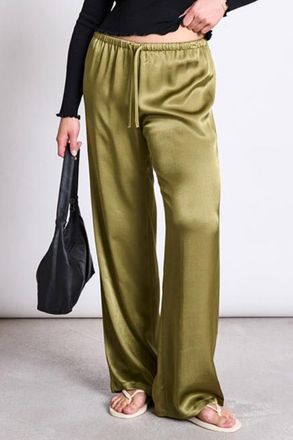 JAN 'N JUNE Damen vegan Fris Hose Woody Olivgr&uuml;n