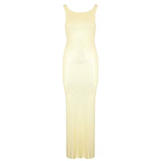 Twentyfourhaitch Femme, Robes, Jaune, Taille: 42 FR Robe A526Giallo