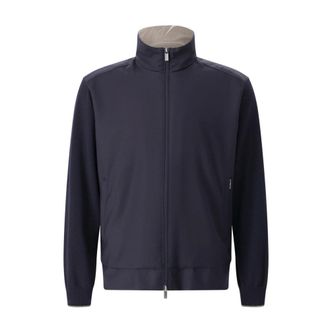 Paul & Shark Homme, Sweatshirts et sweats &agrave; capuche, Bleu, Taille: L Zip-throughs