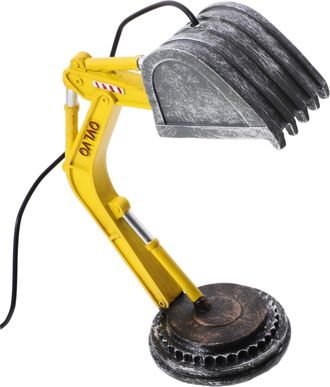 Artibetter Jungs Lampe Bagger Tischlampe Aus Harz äSthetische Nachttisch Schlafzimmer Beleuchtung Schreibtischlampen Kinderlampen FüR Schlafzimmer Jungen Bauraum