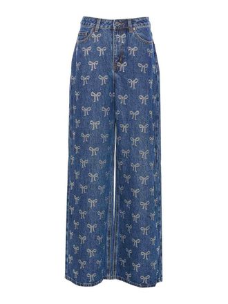 Self Portrait Jean Bootcut - Bleu