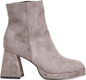 Caf&egrave;noir Bottines En Daim Pour Femmes Avec Plateforme, Pour Femme, Couleur Marron, Taille 41