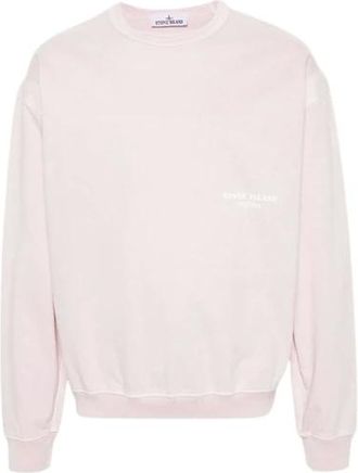 Stone Island Homme, Sweatshirts et sweats &agrave; capuche, Rose, Taille: XL SweaT-shirt Marina