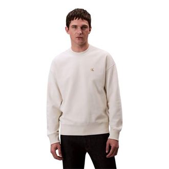 Calvin Klein Übergroße Sweatshirt im Baumwollschwamm -Stoff