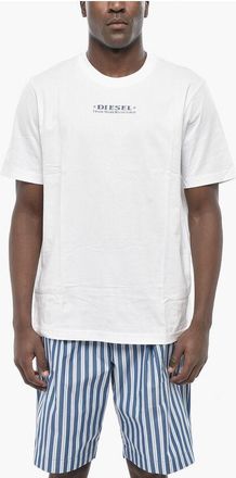 Diesel Crew-Neck T-Shirt T-JUST-L4 Bicolour Cotton size Xxl