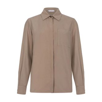 Max Mara Siamese Seidenhemd - - Blouses & Shirts - Damen - Braun - 2XS