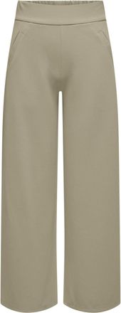 Jacqueline de Yong JdY Damen Jdylouisville Catia Life Wd PNT JRS Noos Hose Mit Hohem Bund Und Weitem Bein, Greige, (XL) W x 34L