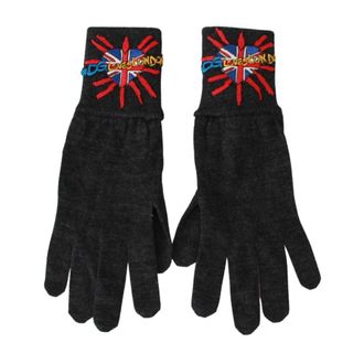 Dolce & Gabbana Gants en Laine Design Union Jack - Homme - Accessoires - Gris - Taille: ONE Size