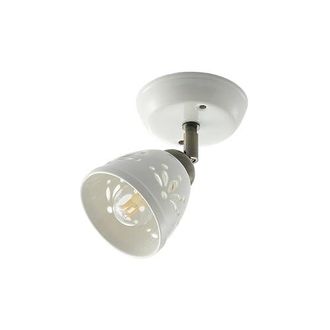 Lindby Spot Sanrike à intensité variable (Traditionnel) en Blanc Céramique e. a. pour Salon & Salle manger (1 lampe,à E14), Lampe encastrable plafonnier appl