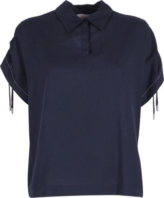 PESERICO Femme, Tops, Bleu, Taille: 42 FR Blusa