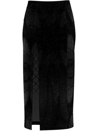 MACCAPANI jupe Scio &agrave; coupe mi-longue - Noir