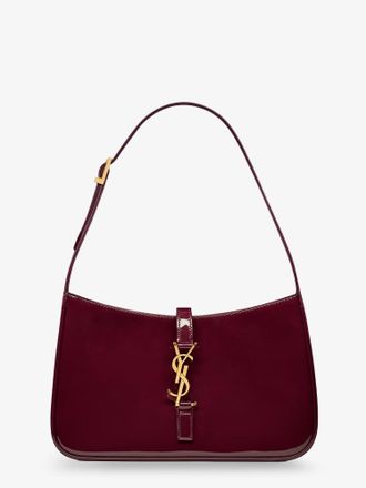 Saint Laurent LE 5 &Agrave; 7 bordeaux patent leather shoulder bag - SAINT LAURENT - gender_Woman