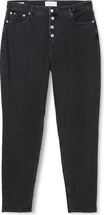 Calvin Klein Jeans MOM Jean Plus J20J222452 Pantalons, Denim (Denim Black), 34W Femme