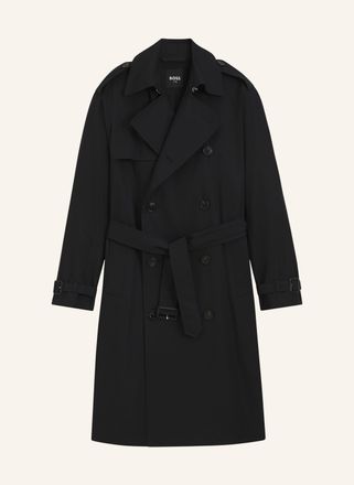 HUGO BOSS Trenchcoat H-Jaredtrenchb1_263F Regular Fit schwarz