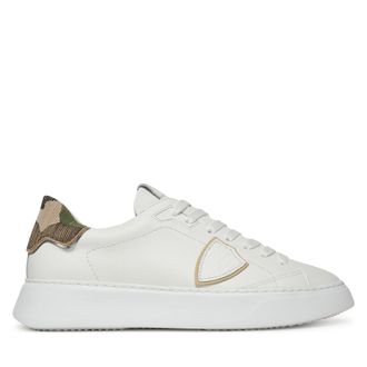 Philippe Model Sneakers Philippe Model Veau Camou Striching A012221 BTLU VCB3 VEAU Wei&szlig;