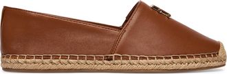 Tommy Hilfiger Espadrilles Tommy Hilfiger Th Logo Leather Espadrille FW0FW09246 Braun