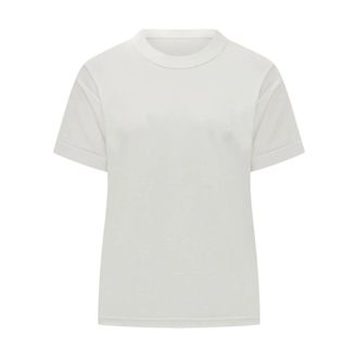 Yohji Yamamoto Rundhals-T-Shirt mit kurzen &Auml;rmeln - - Tops - Herren - Wei&szlig; - L