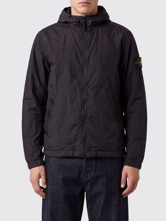Stone Island Veste Crinkle Reps NY en nylon recycl&eacute; &agrave; capuche