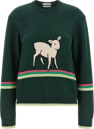 J.W.Anderson J. W. Anderson Pull Col Rond - Vert